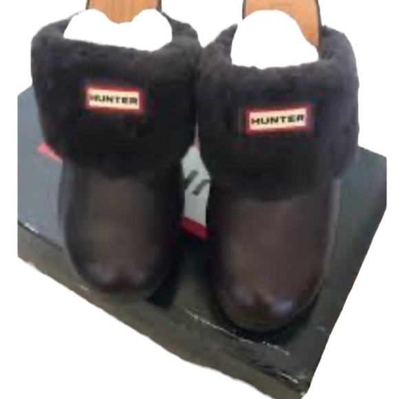 Hunter | Shoes | Hunter Bruson Platform Clog Womens 6 Brown Leather ...